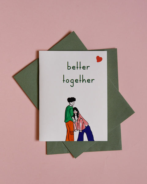 Better Together | Illustrated Greeting Card – Nigarish